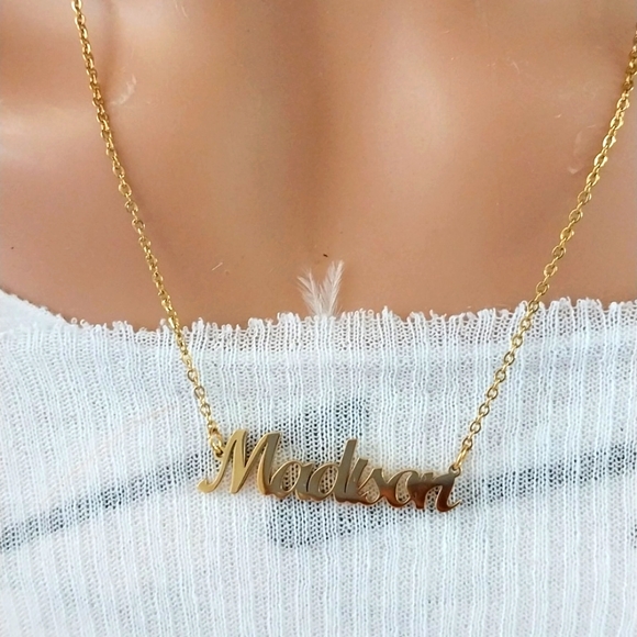 Jewelry | Custom Name Played For Yourself Or Others Madison Gold Color ...